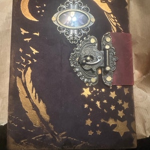 Handmade Book of Shadows Journal, Handmade Journal Velvet, Grimoire ...