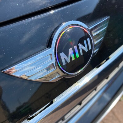 Custom Steering Wheel Gel Overlay Emblem Badge Sticker Fits All MINI ...