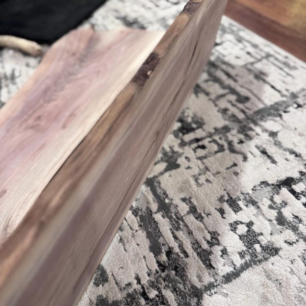 Live Edge Waterfall Kitchen Island | Custom Wood Island | Solid Wood ...