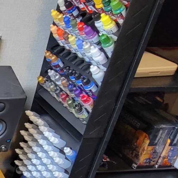 Wall Mounted Hobby Paint Storage Rack - Vertical - Etsy