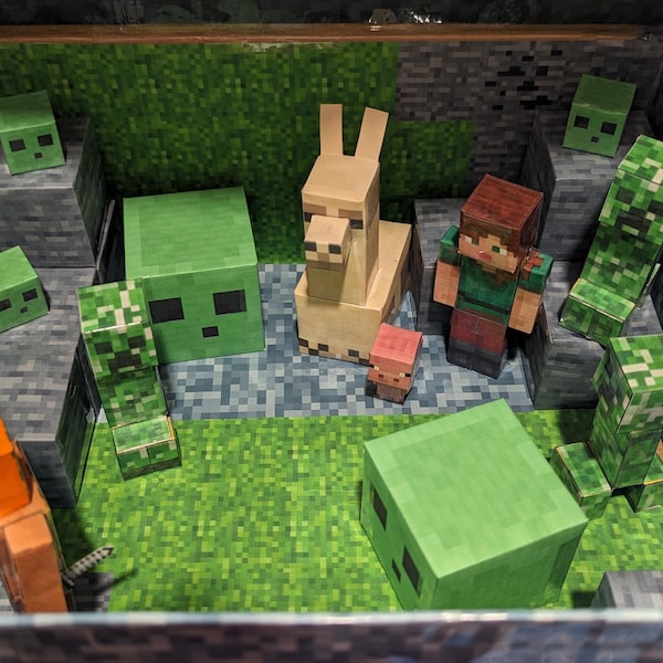 Printeable Set of Minecraft + Steve + Alex + Creeper + Figures and ...