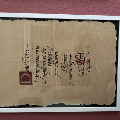 Hook Letter From Captain Hook - Etsy
