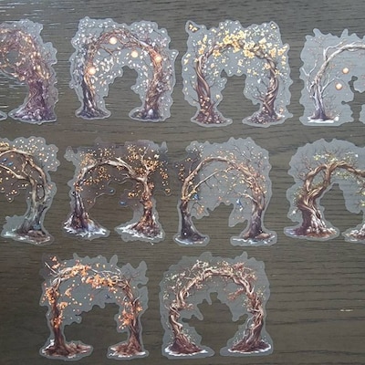 10 Pcs Victorian Vintage Window and Door Stickers, Green Window and ...