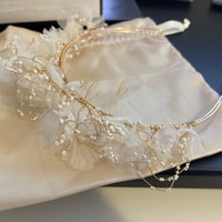 FILIA // White Flower Wedding Earrings, Floral Bride Earrings, Bridal ...