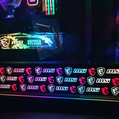 Custom Rgb Pc Case Light Decoration Board Panel Water Cooling Pc Decor ...