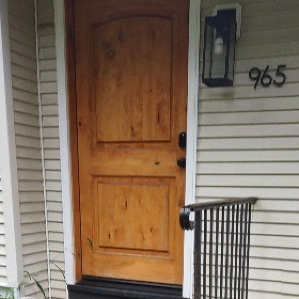 NO DRILLING REQUIRED 4.5" Vinyl Siding House Numbers and Letters Black ...