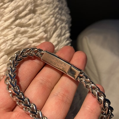 Personalized Bracelet, Chain Bracelet, Mens Bracelet, Custom Bracelet ...