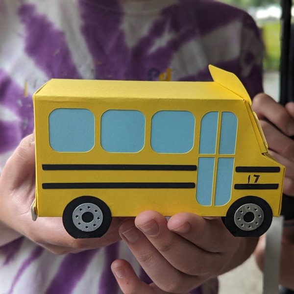 School Bus Gift Card Holder Box for Teacher Appreciation, Back-to ...