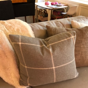 Ralph Lauren Westcliff Tattersal Grey Flannel Italian Wool Custom ...