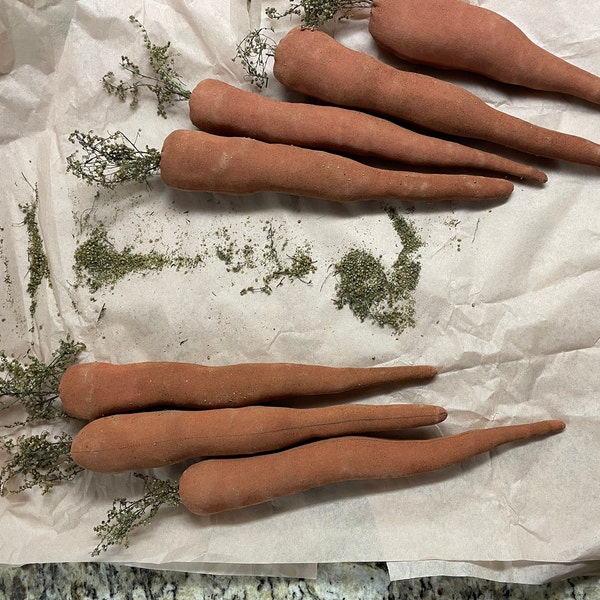 Primitive Fabric Carrots - Easter Decor - Spring Decor - Easter ...