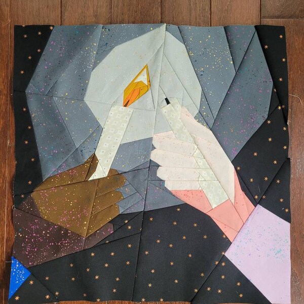 Candlelight Shared FPP Pattern--paper Piecing Quilt Block - Etsy