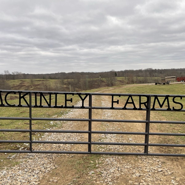 Custom Farm Gate Name Letters - Etsy