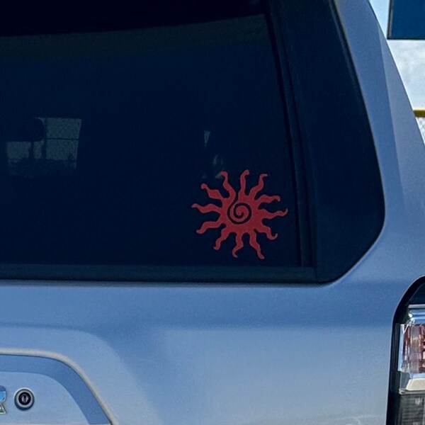 Cherokee Sun Symbol Vinyl Decal for Laptops, Cars, Cups, Water Bottles ...