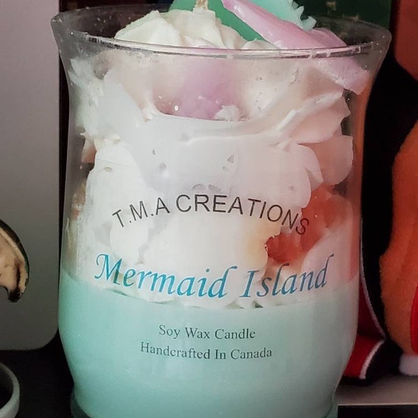 Mermaid Dessert Candle: Enchanting Sea-themed Soy Wax Candle - Etsy