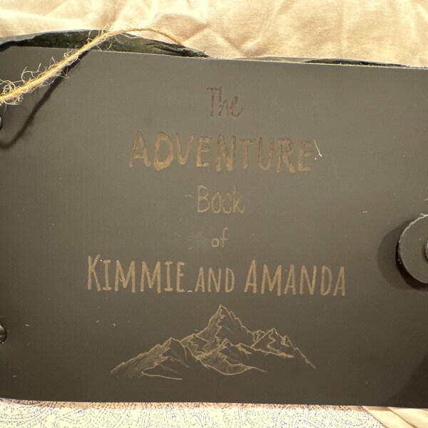 The Adventure Book With Custom Name in Leather, Adventure Journal in ...