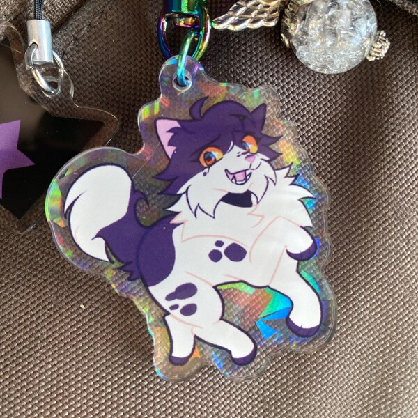 Warrior Cat Protagonist-inspired Holographic Acrylic Keychains - Etsy