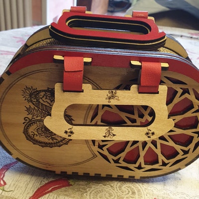 Wooden Safe Box Laser Cut Vector File, Gift Box Like Safe SVG File for ...