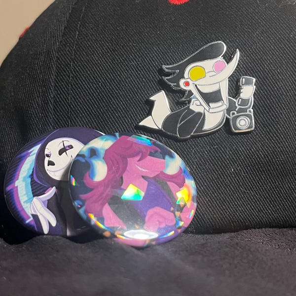 Spamton/spamton Neo(glow-in-the-dark) Enamel Pin + Free Sticker - Etsy