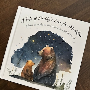 Father's Day Book for Dad, Gift for Husband, Personalized Book for Dad ...