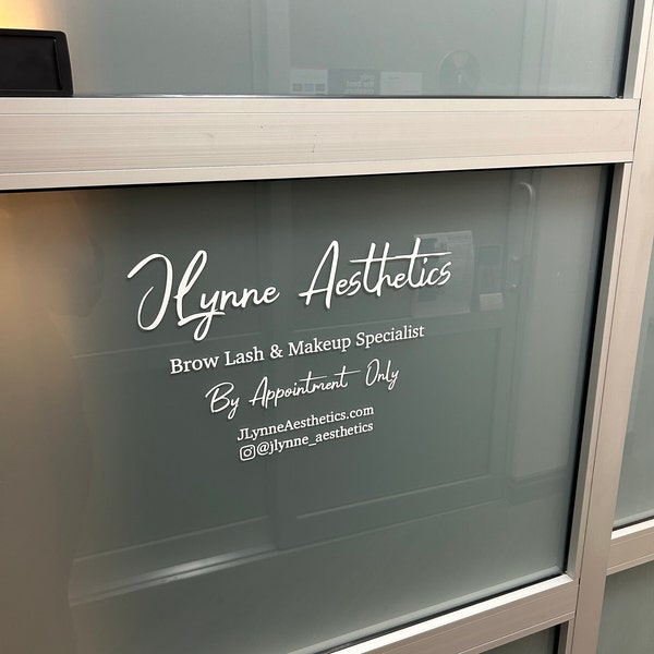 Custom Vinyl Storefront Business Vinyl Decal Sticker - Personalized ...