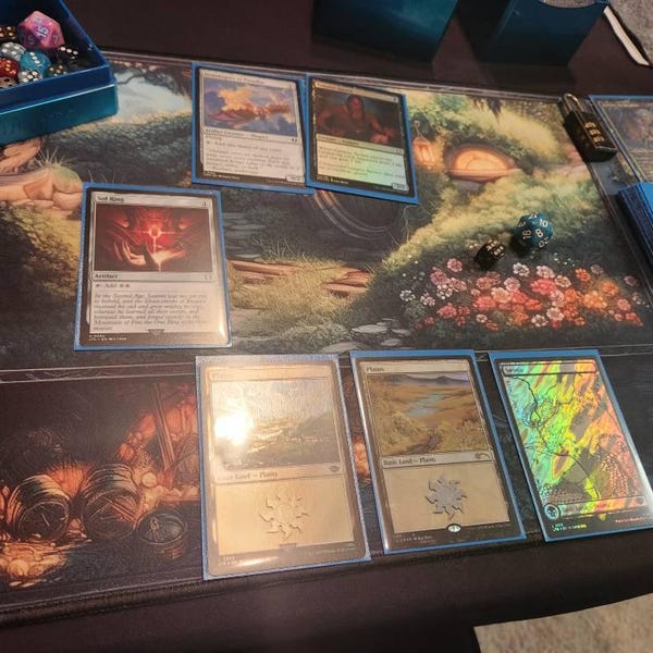 MTG Platmat With Zones, Fantasy Playmat for Magic the Gathering ...