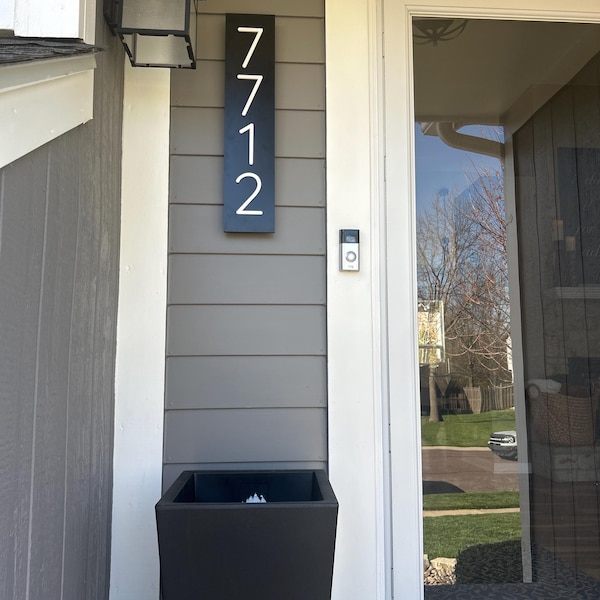 Vertical & Horizontal House Number| Easy to Install House Sign | House ...