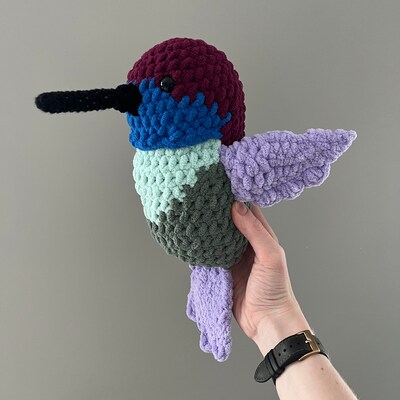 Hana the Hummingbird Crochet PATTERN Amigurumi Crochet Lovey ...