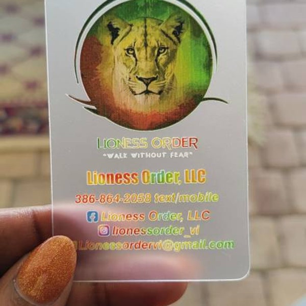 Translucent Business Cards, Matte Plastic Cards, Frosted Plastic ...