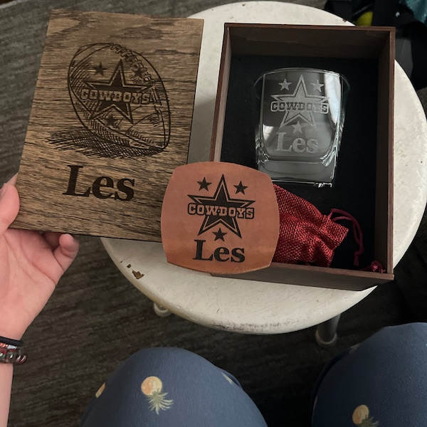Personalized Whiskey Gift Set 21 Personalized Football Fans Gift Set ...