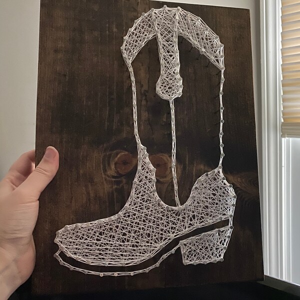 Cowgirl Boot String Art, Cowgirl Nursery, Western Nursery Decor, Costal ...