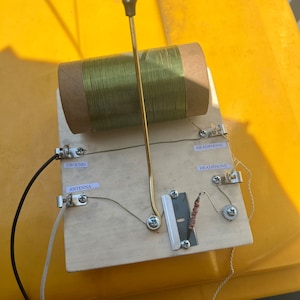 Dunwoody High Performance Crystal Set Radio Kit With Earphone - Etsy