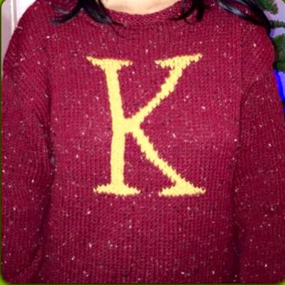 Custom Hand Knit Weasley Sweater - Etsy