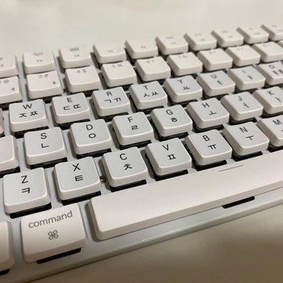 Retro Bluetooth Korean Keyboard & Mouse Set, Pink and Gray Color ...