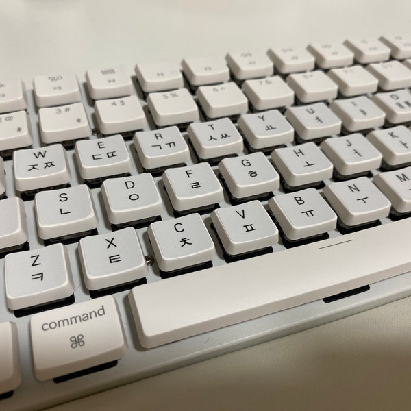 139 Keys Moon Rabbit Korean Keycap Set, PBT, Cherry, Hangul Keycaps Kor ...