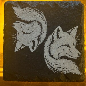 Slate Bear Coaster 4 Engrave Files, SVG, Instant Digital Download Files ...