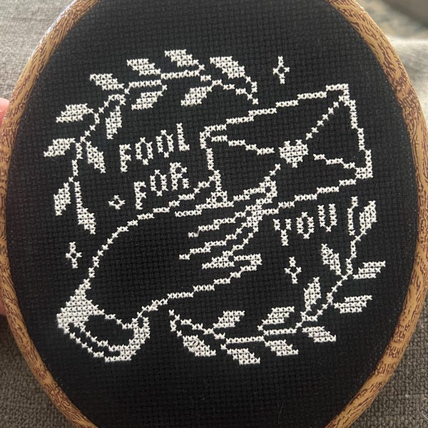 Fool for You - Cross Stitch Pattern - PDF Download - Traditional Tattoo ...