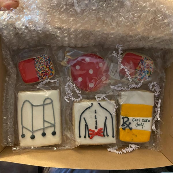 Get Well Sugar Cookies/ Surgery Gift / Knee Surgery Sugar Cookies ...