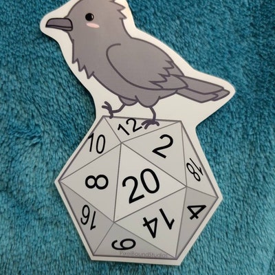 Chibi Raccoon D20 Stickers and Magnets - Etsy