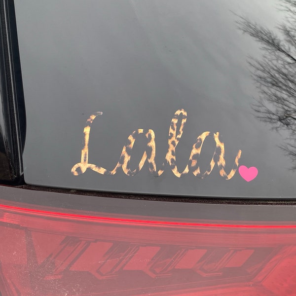 Leopard Print Monogram, Monogram Car Decal, Monogram for Phone, Laptop ...