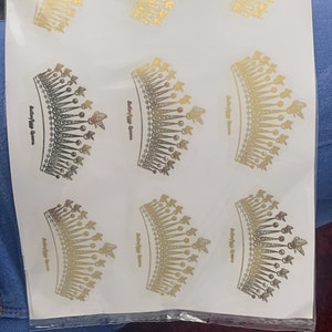 Gold Clear Custom Stickers Custom Product Labels Gold Foil - Etsy