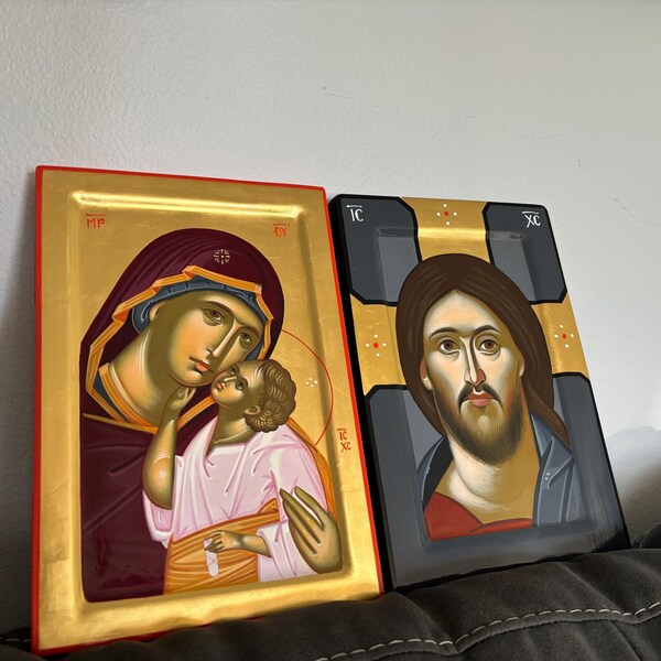 Icon of the Archangel Michael at the Second Coming of Christ,byzantine ...