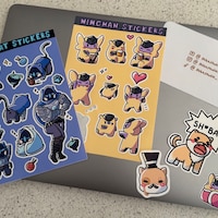 Cute Chibi Valorant Cat Omen & Wingman Stickers || Glossy Vinyl ...