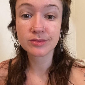 Custom Nose Chain Nose Chain Nostril Chain Nasalang Nose | Etsy