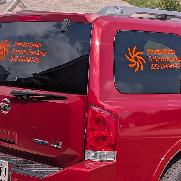 Customizable Vinyl Decal | Your Business Name or Logo - Storefront ...