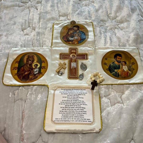 ALTAR - Catholic Altar - Portable Altar - Virgin Mary - Jesus Christ ...