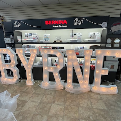 4ft Marquee Letters & Numbers 3D A-Z Letters LED Letters Large Numbers ...