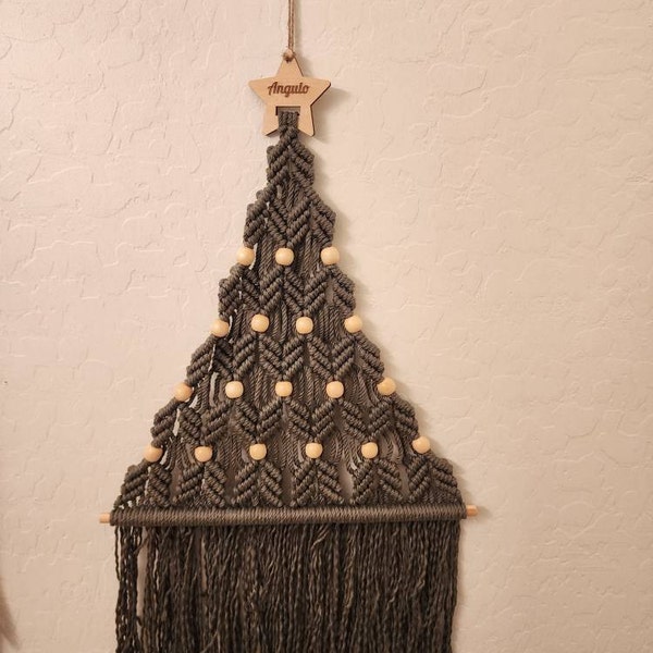 Macrame Christmas Tree, Boho Christmas Decor, Modern Christmas Tree ...