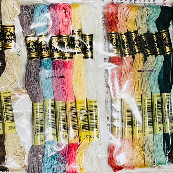 DMC Six Strand Embroidery Floss, 6 Skeins Color Pack, Trendy Embroidery ...