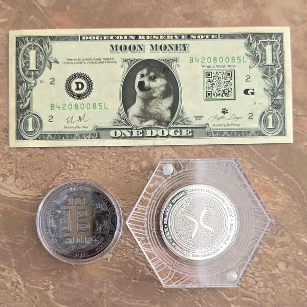 Dogecoin (DOGE) Galaxy Coin by Cryptochips | Custom Physical Crypto ...