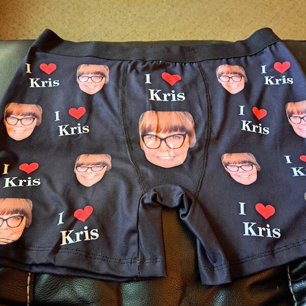 Custom Print Photo Boxers, Face Boxer Personalized, Custom Valentines ...